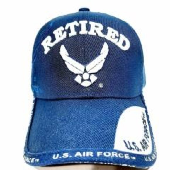 Accessories | Us Air Force Retired Baseball Cap Hat Shadow Navy Blue 3d ...